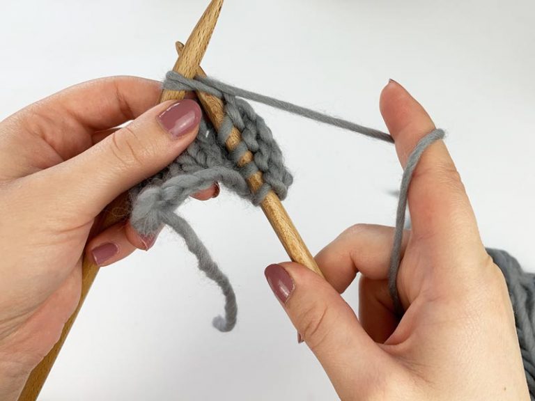 Knit two stitches together - TheKnitStitch