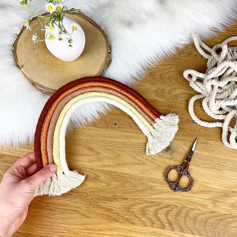 DIY Macramé Rainbows - TheKnitStitch